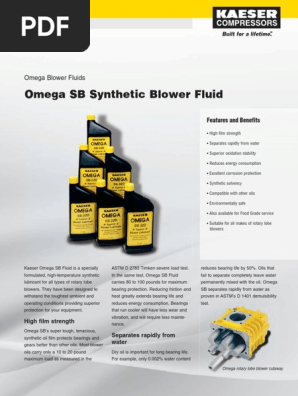 AZ30772 Omega SB 220 Kaeser Air Compressor Blower Oil, 46% OFF