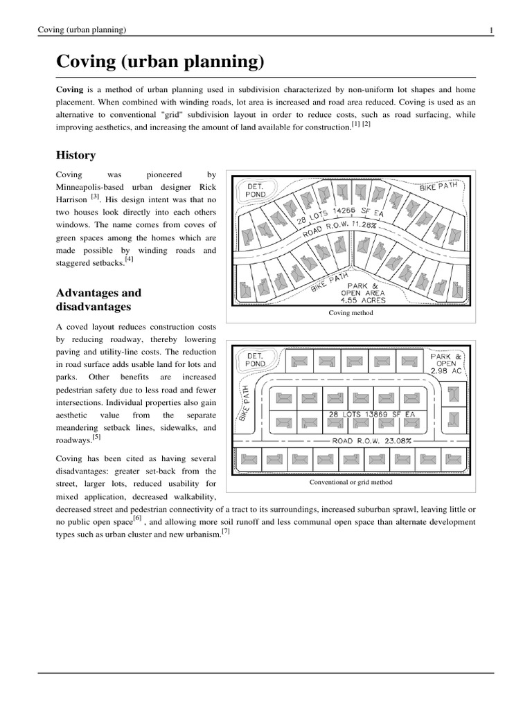 Coving | PDF | Urban Planning | Land Transport
