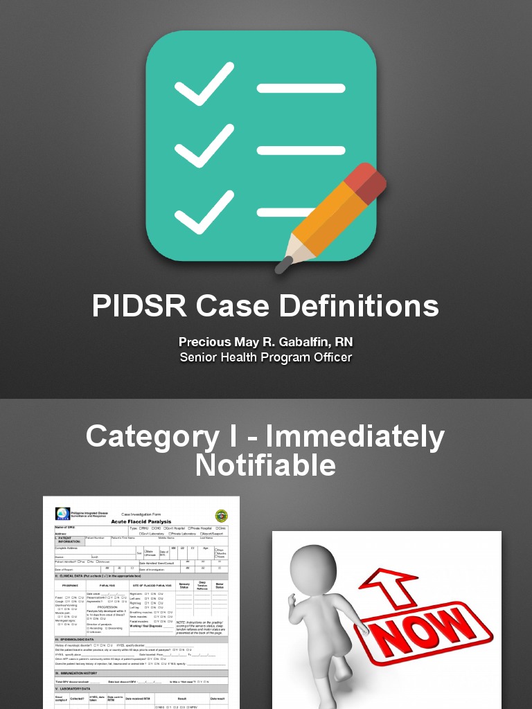 PIDSR Case Definitions PDF | PDF | Fever | Meningitis