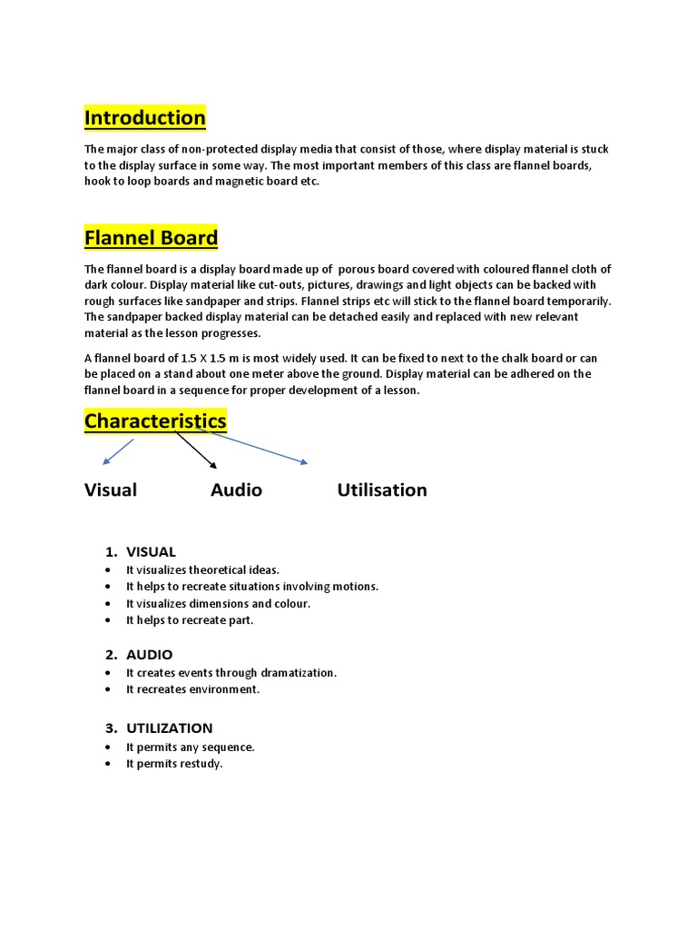 Flannel Board | PDF | Teachers