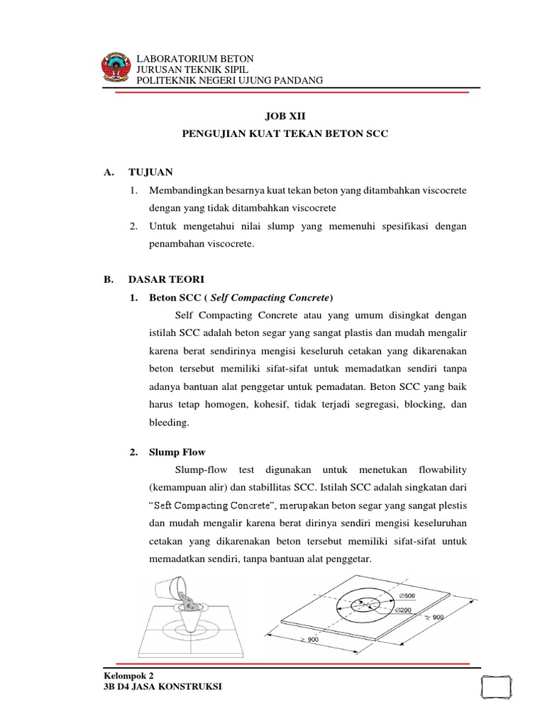 Kuat Tekan Beton SCC dengan Viscocrete | PDF