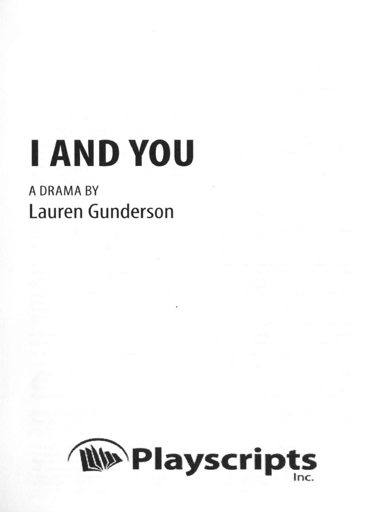 I and You | PDF
