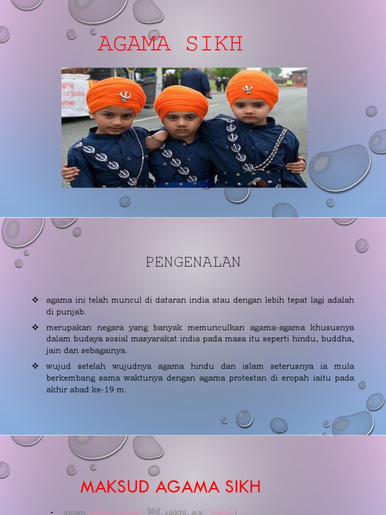 AGAMA SIKH - PPTX SLAID | PDF