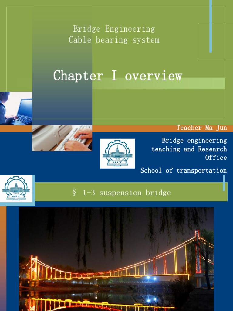 First Lecture Cable Stayed Bridge | PDF | Bridge | Beam (Structure)