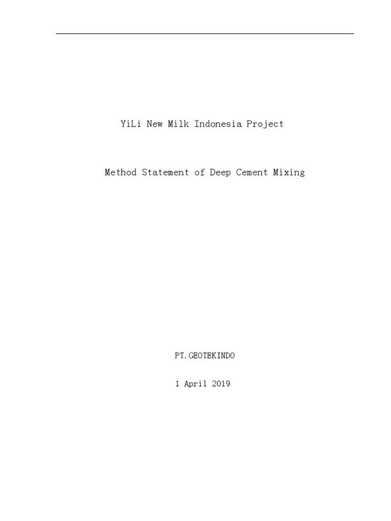 Dcm Construction Method Pdf Deep Foundation Mechanical Engineering