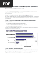 Prosci - PCT - One - Pager | PDF | Change Management | Project Management