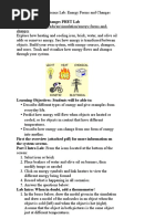 PHET Energy Forms and Changes | PDF | Heat | Heat Transfer