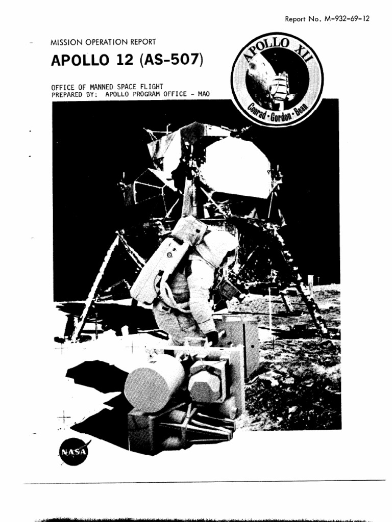 Apollo 12 Mission Operation Report | PDF | Apollo Program | Apollo ...