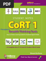 Edward de Bono CoRT Thinking Programme | PDF | Narration | Thought