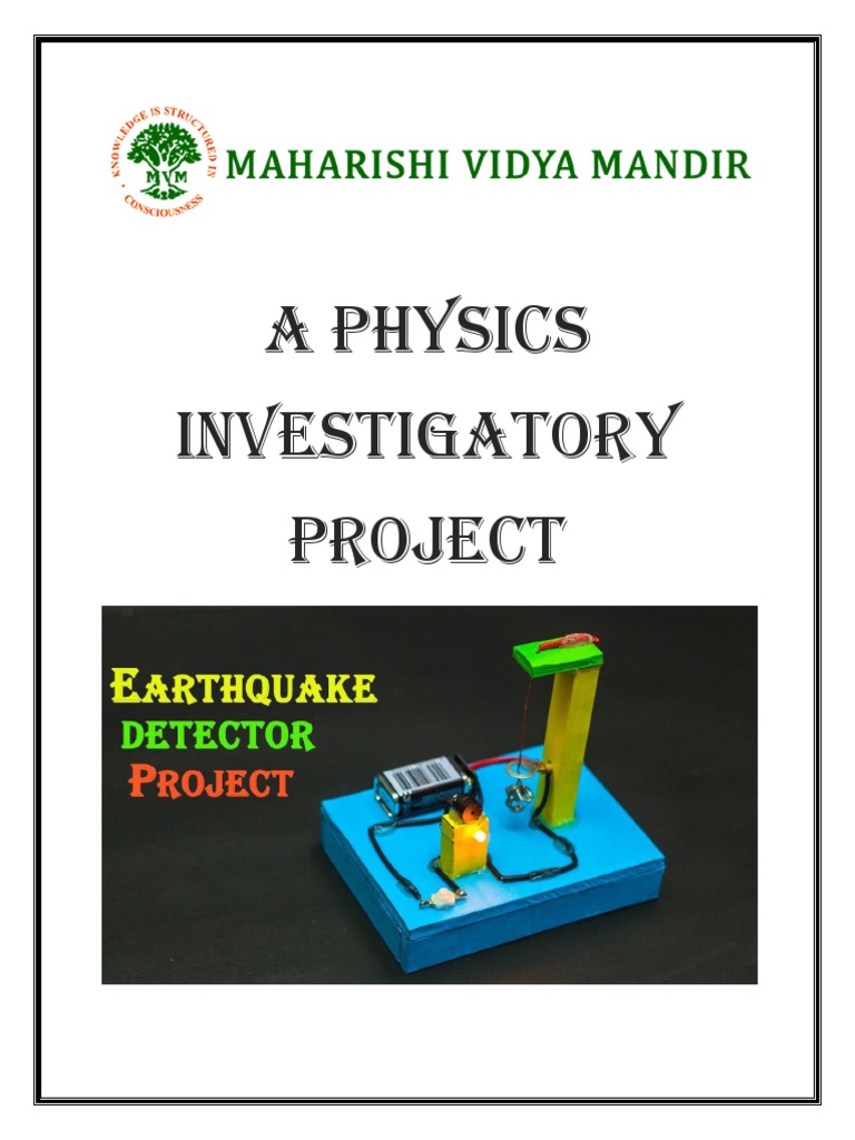 DIY Earthquake Alarm | PDF | Natural Disasters | Earthquakes