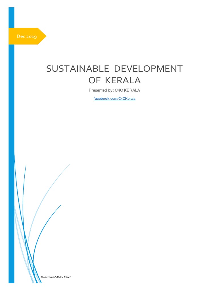 Sustainable Development of Kerala | PDF | Economies | Nature