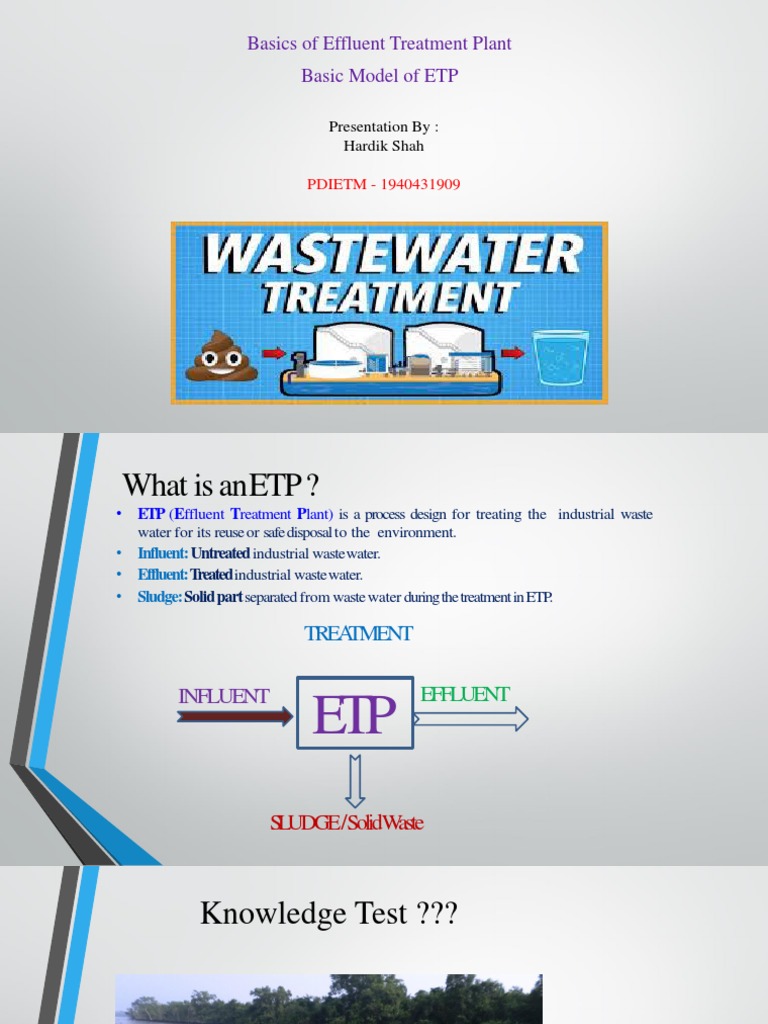 ETP - Basic - 01.08.2019 | PDF | Sewage Treatment | Wastewater
