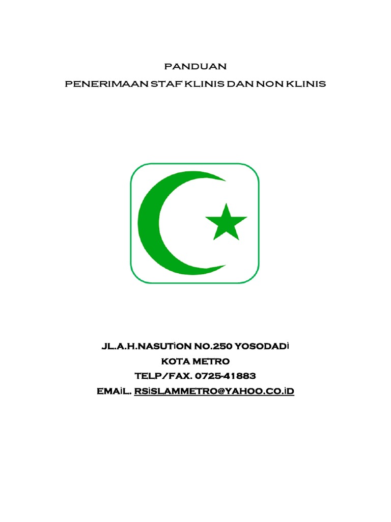 PANDUAN Penerimaan Staf Klinis Dan Non Klinis | PDF