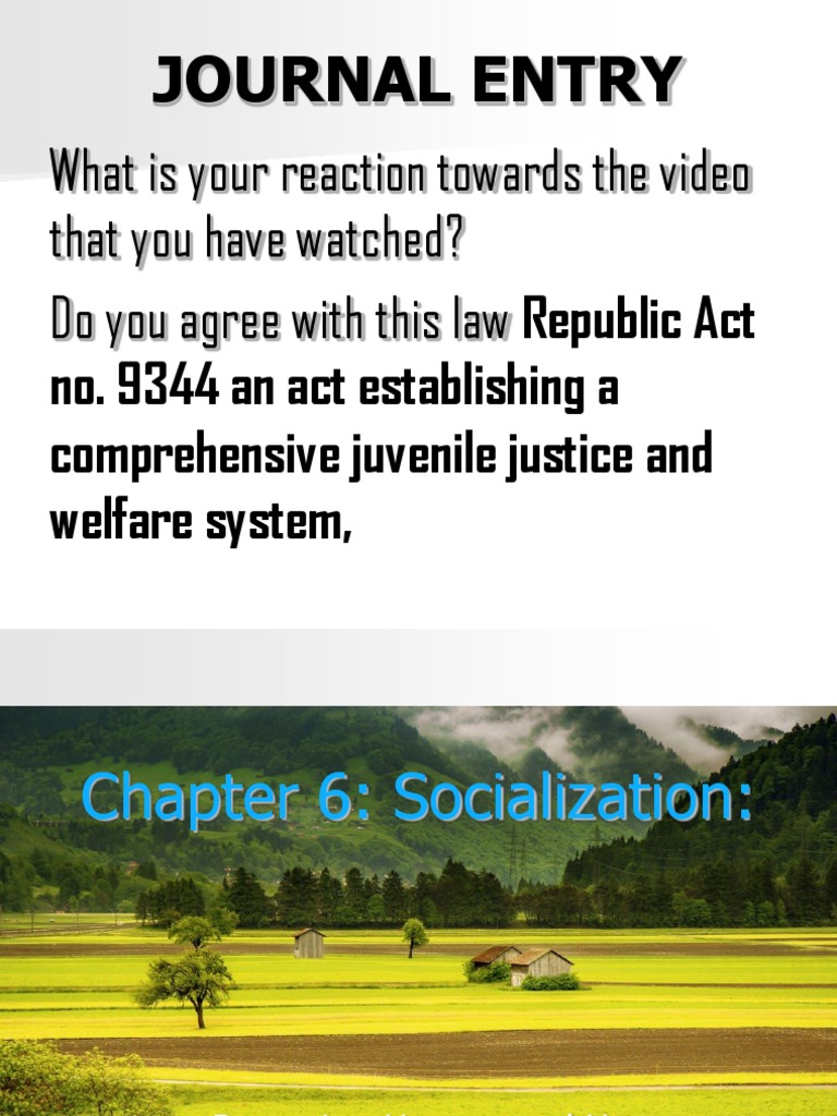 Lesson 6 Socialization | PDF | Socialization | Nature Versus Nurture