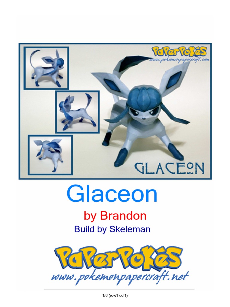 Glaceon A4 Shiny Lined | PDF