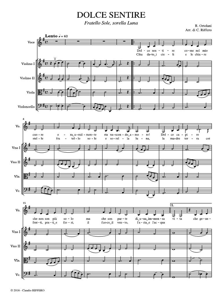 Dolce Sentire PDF | PDF