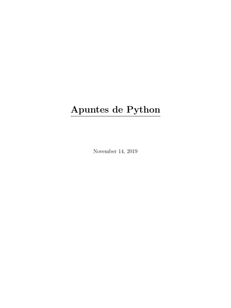 Python Pdf Python Lenguaje De Programación Cadena Informática