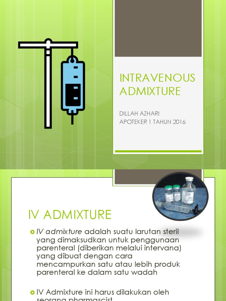 Keuntungan dan Prosedur IV Admixture | PDF | Kesehatan Holistik