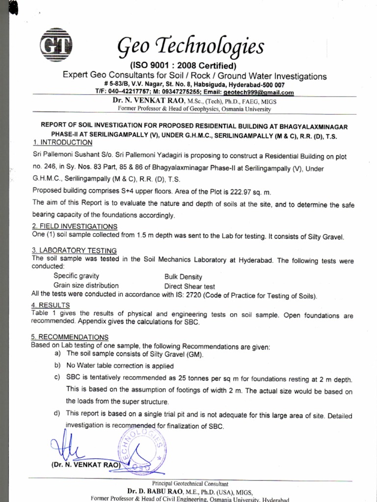 Soil Test | PDF