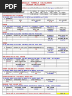 Hydraulic Formula Calculator | PDF | Litre | Flow Measurement
