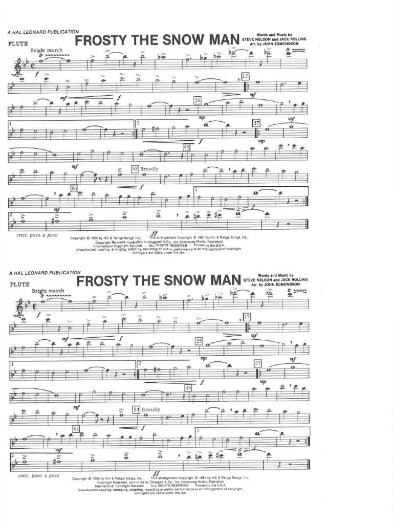 Frosty The Snowman | PDF