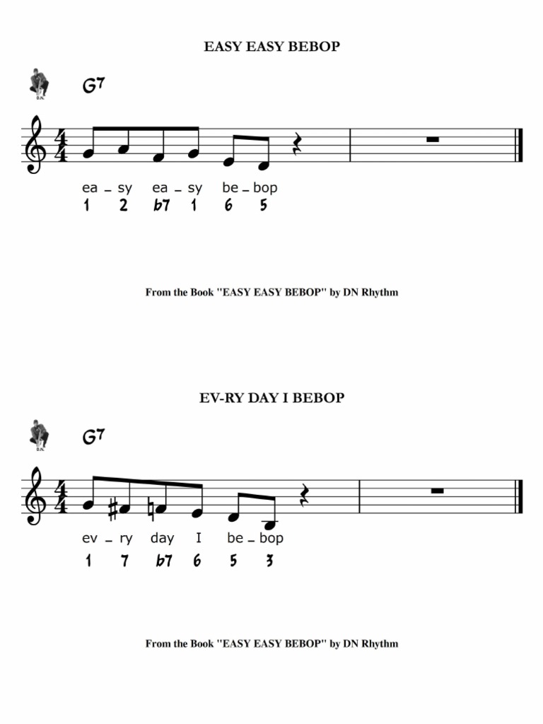 Easy Easy Bebop Examples | PDF
