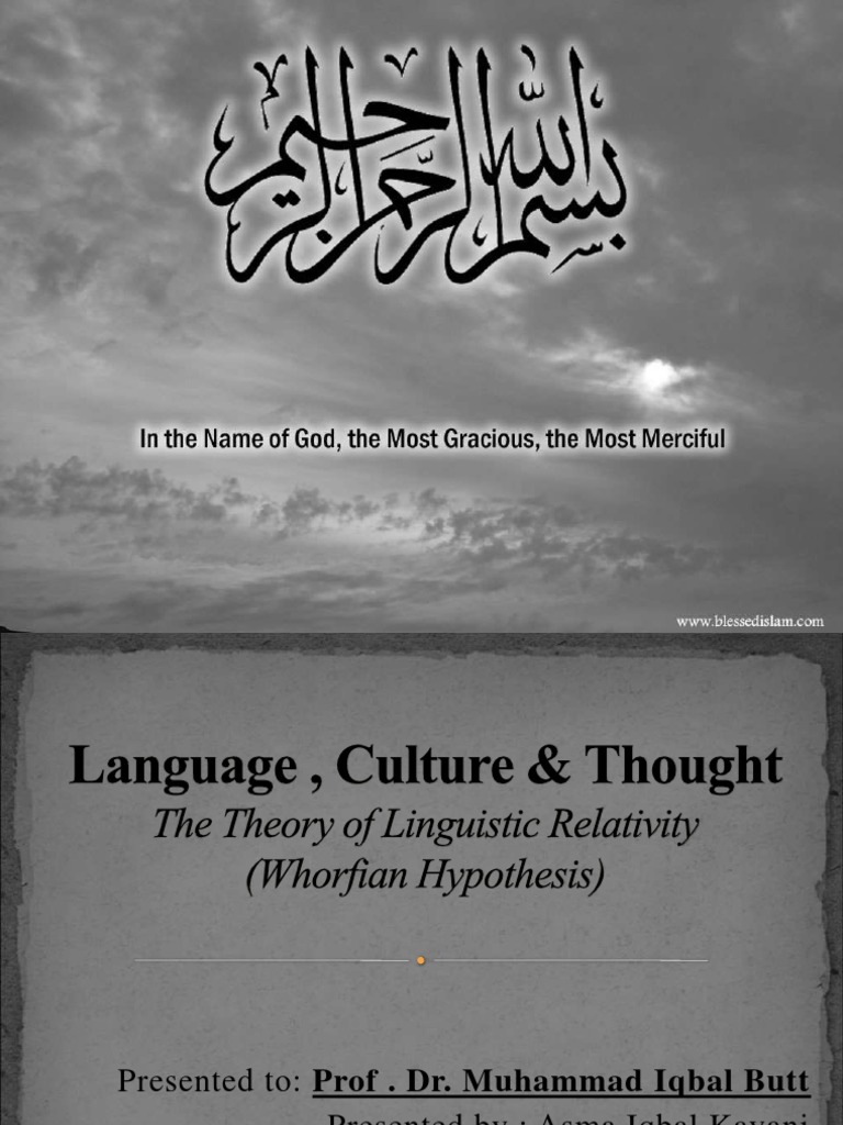 Language Culture And Thought Pdf Thought Theory