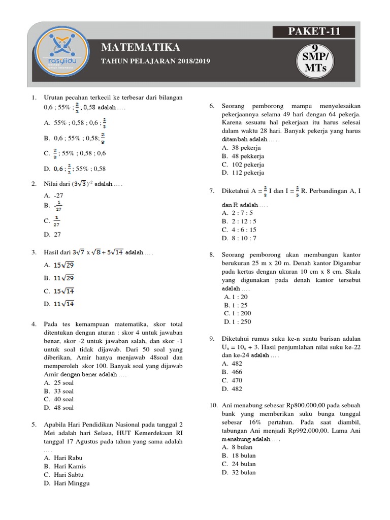 10 - MTK SMP-MTs (2018 - 2019) | PDF