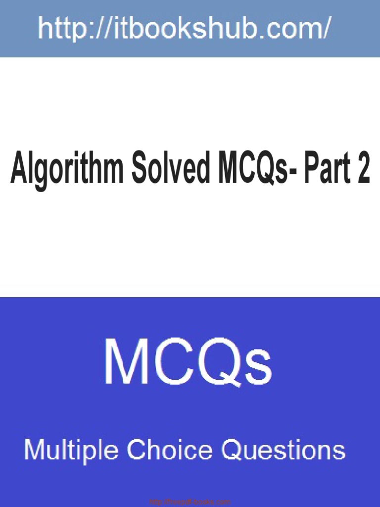 Algorithm Solved Mcqs Part II | PDF | Time Complexity | Graph Theory