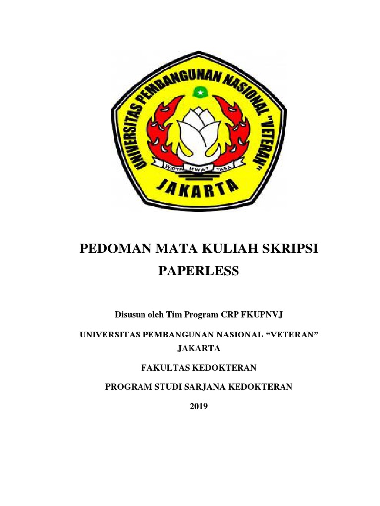 PEDOMAN SKRIPSI PAPERLESS 2019-Digabungkan PDF | PDF