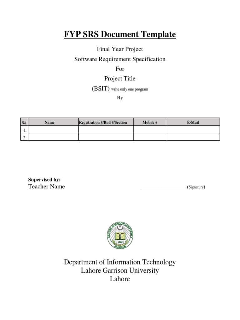 SRS Document | PDF | Interface (Computing) | Software Quality