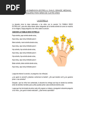 Letra De La Canción De La Familia De Los Dedos Familia