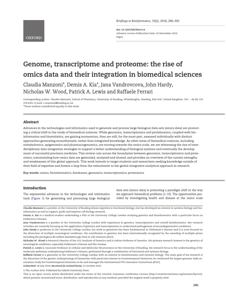 Genome, Transcriptome and Proteome PDF | PDF | Gene Expression | Genome ...
