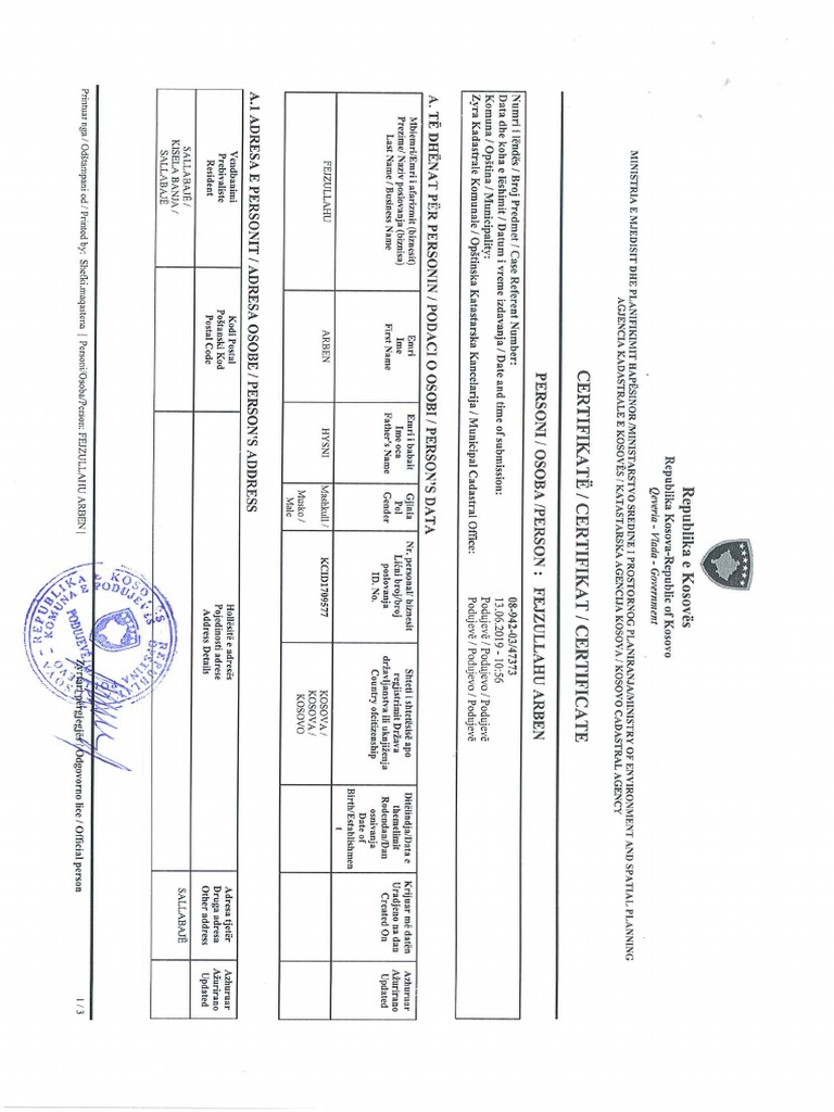 Fleta Poseduese Dhe Kopja e Planit PDF | PDF