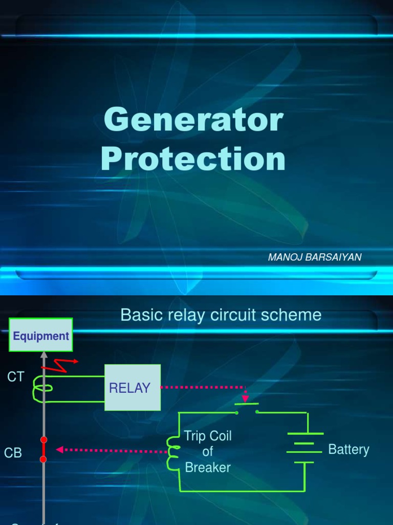 Generator Differential Protection Overview | PDF | Relay | Electric ...