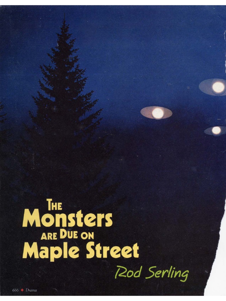 Monsters Due On Maple Street PDF | PDF