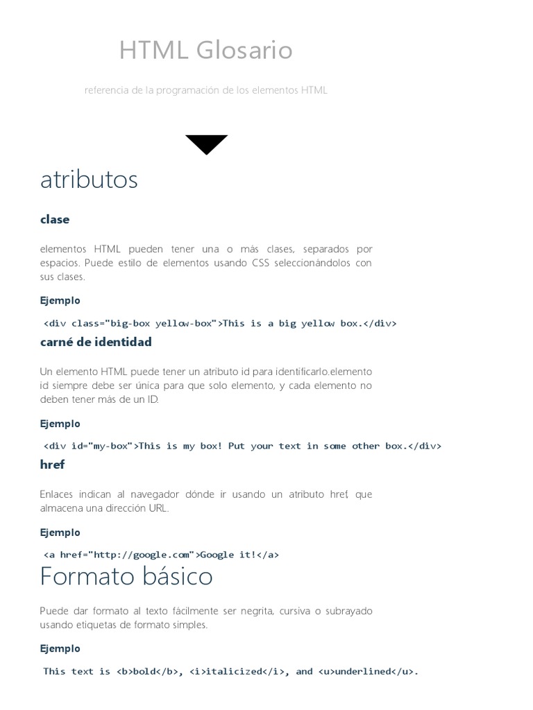HTML Glosario - Codecademy | PDF | HTML | Hipervínculo