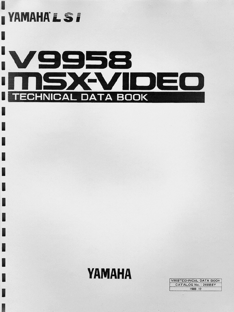 Yamaha v9958 | PDF