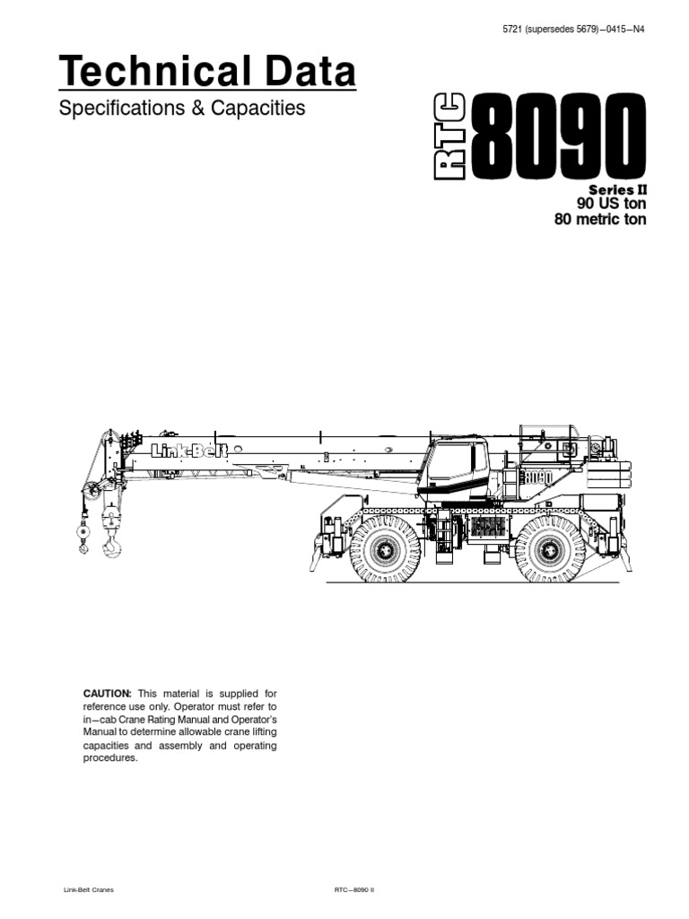 RT 8090 T | PDF | Crane (Machine) | Transmission (Mechanics)