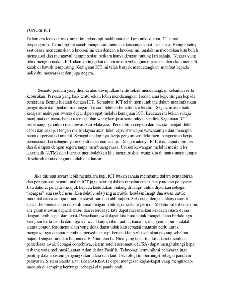 Fungsi Ict | PDF