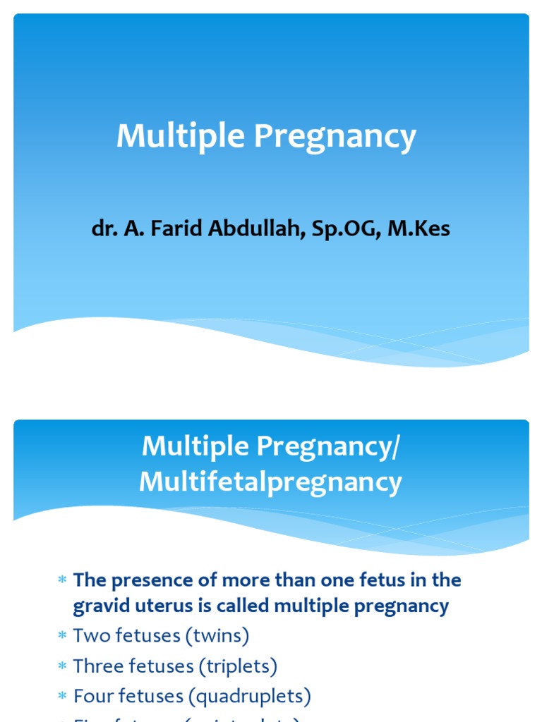 Understanding Multiple Pregnancy Types | PDF | Multiple Births | Twin