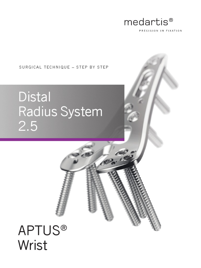 WRIST-01030001 Distal Radius System 2.5 Step by Step PDF | PDF | Drill ...