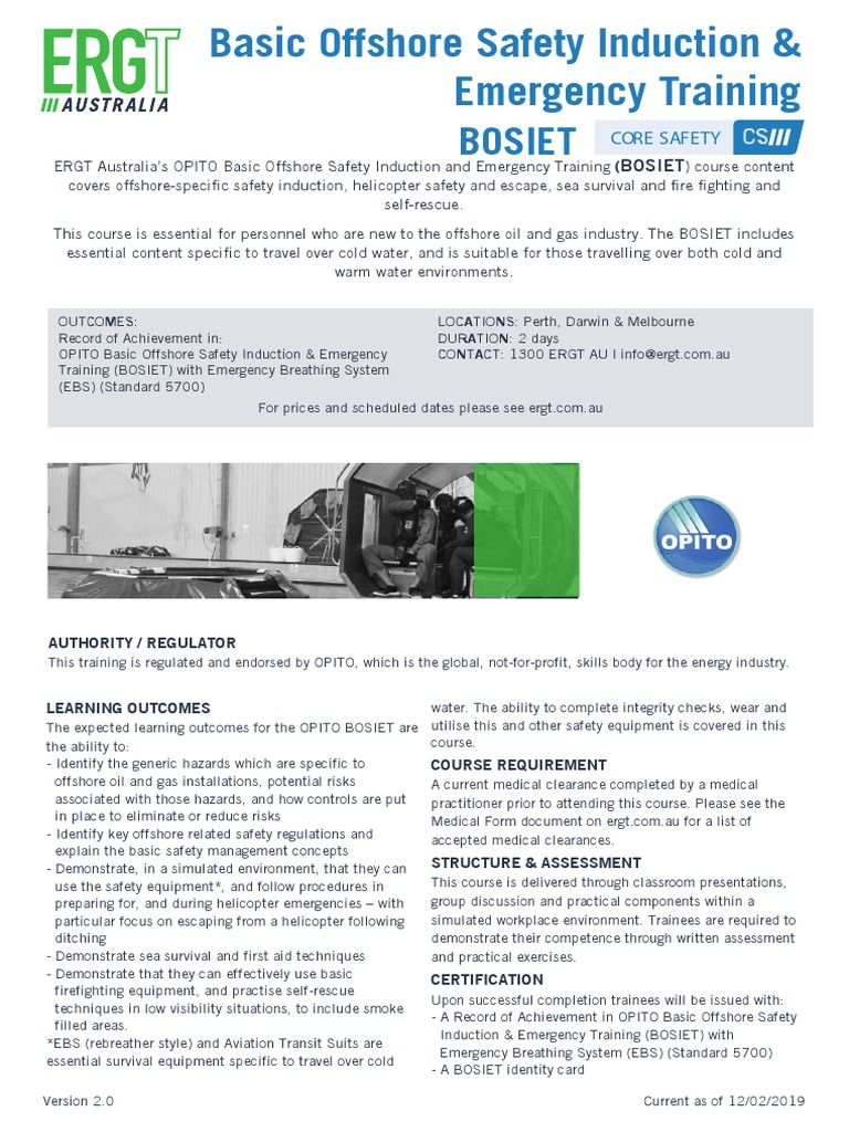 Essential Offshore Safety Training: An Overview of ERGT Australia's ...