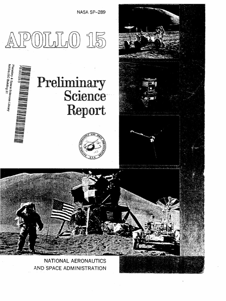 Apollo 15 Preliminary Science Report | PDF | Apollo Lunar Module ...