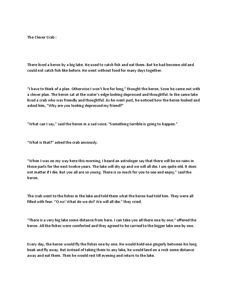 The Clever Crab | PDF