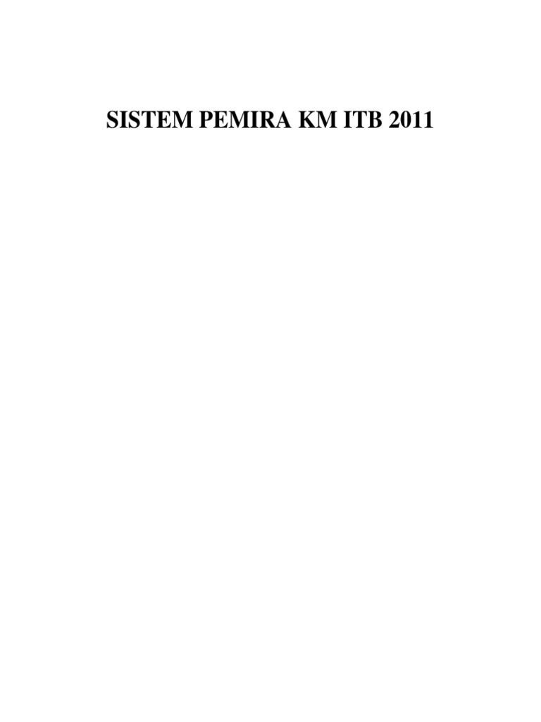 Sistem Pemira KM Itb - Nyoman Anjani | PDF