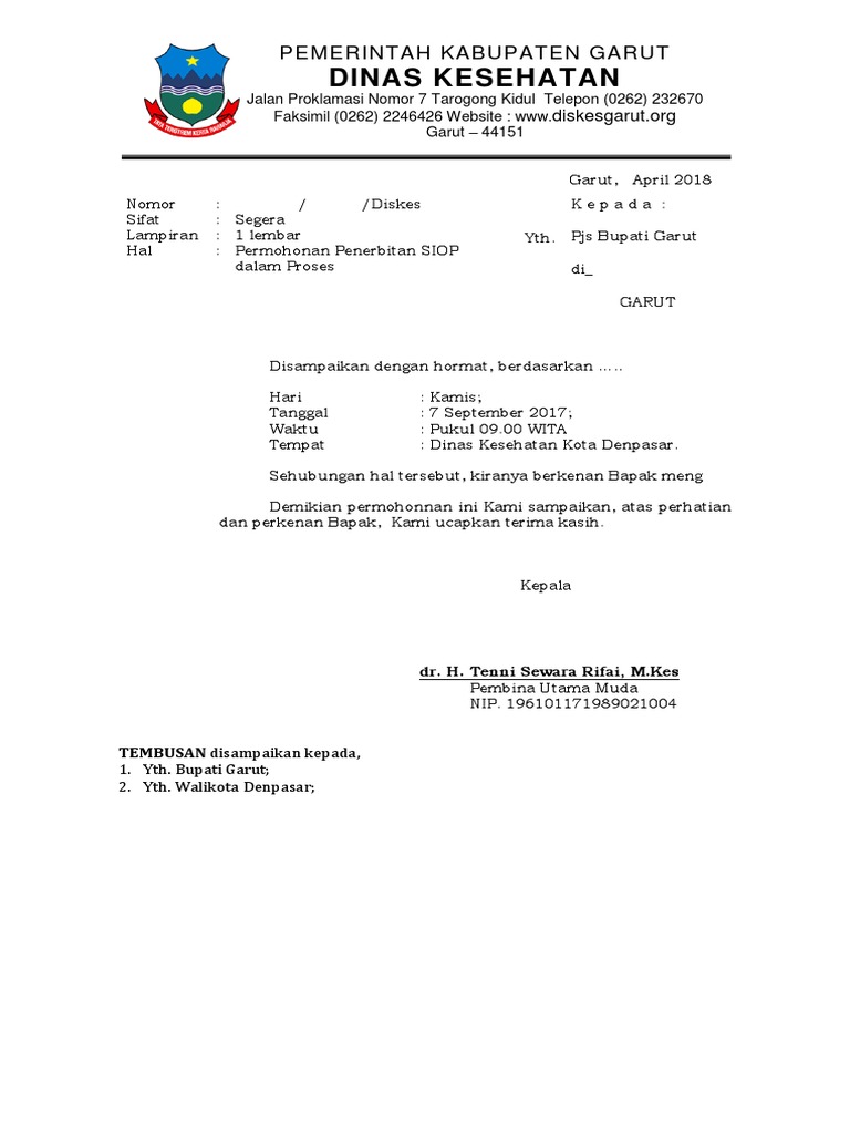 Kop Dinkes Garut | PDF