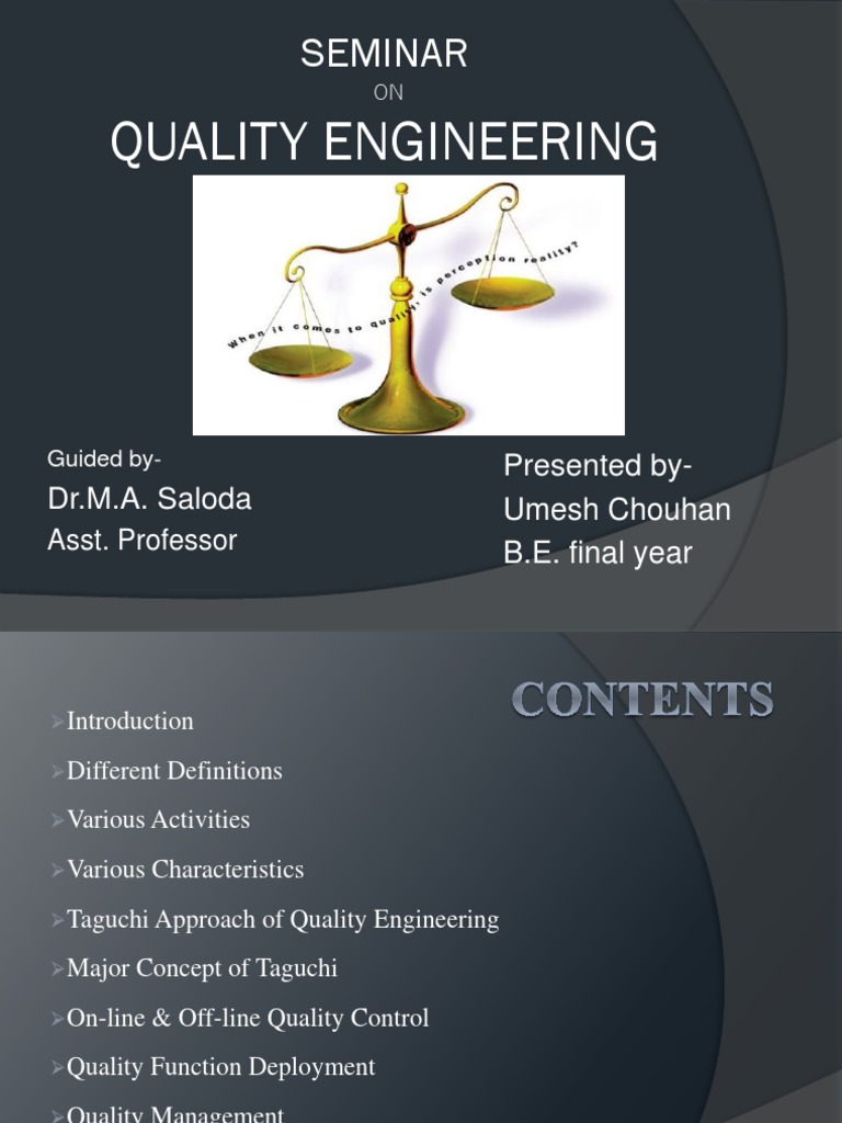 Quality Engineering | Download Free PDF | Quality Assurance | Quality ...
