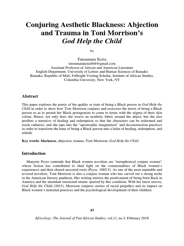 God Help The Child and Catharsis | PDF