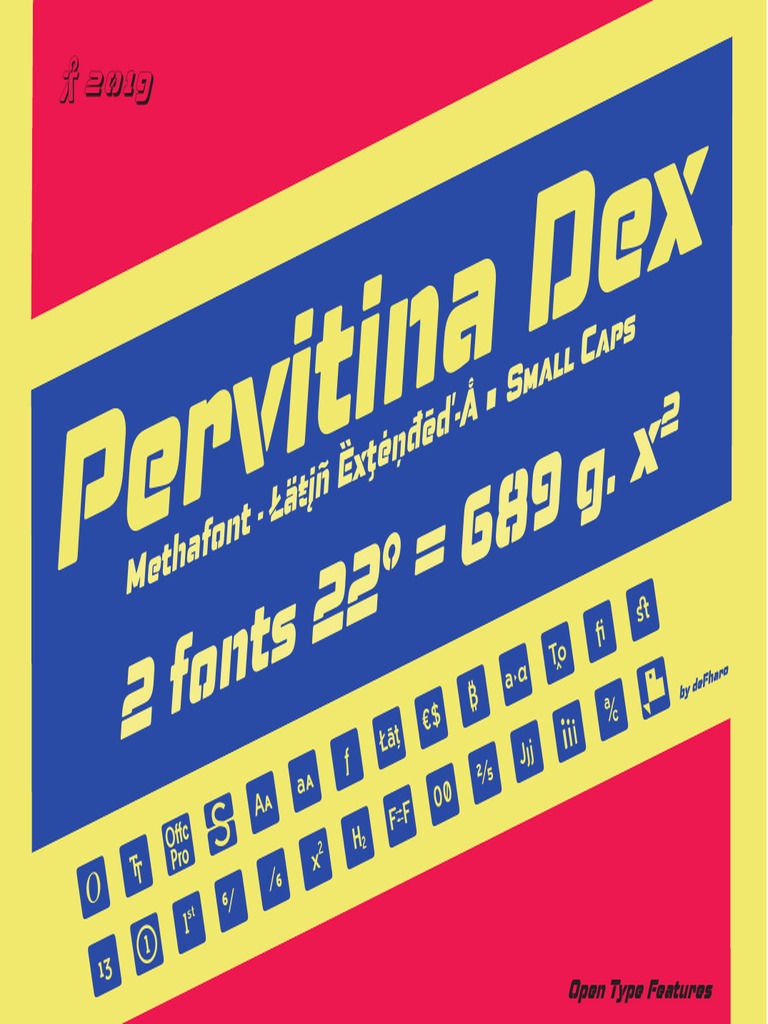 Specimen Pervitina Dex | PDF | Typographical Symbols | Graphic Design